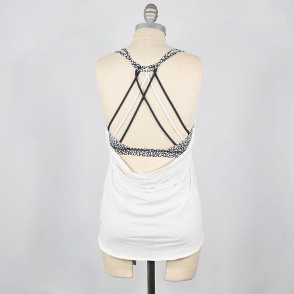 lululemon athletica | Tops | Lululemon White Sheer Draped Knit ...